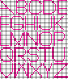 Alpha pattern #86068 | BraceletBook