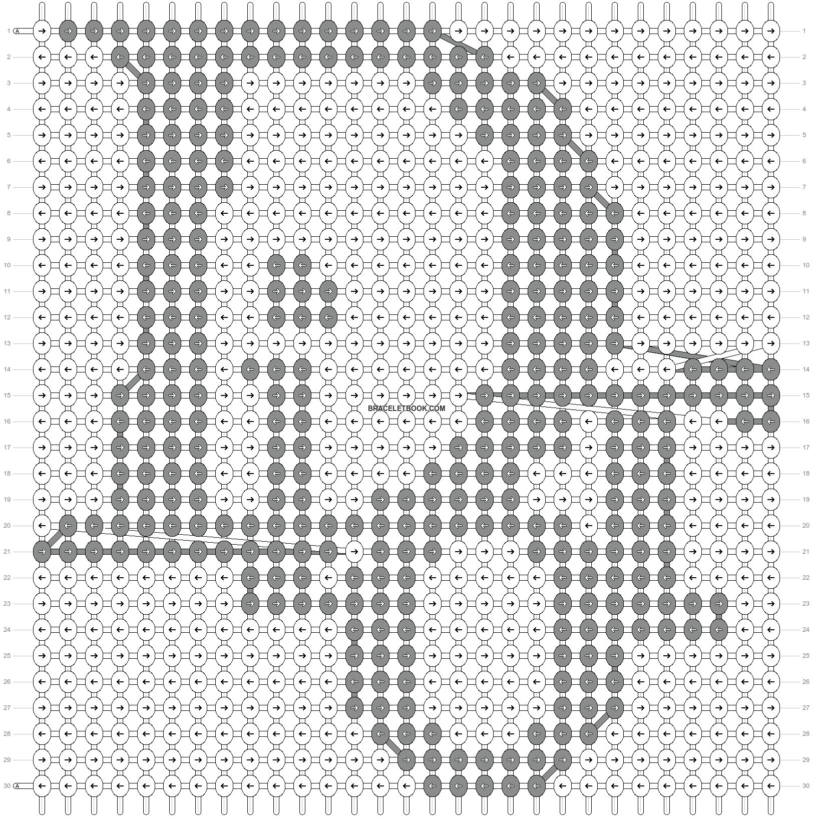 Alpha Pattern 156384 BraceletBook