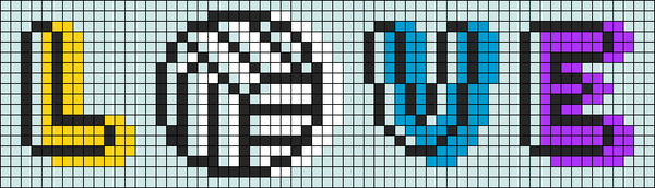 Alpha pattern #4891 | BraceletBook