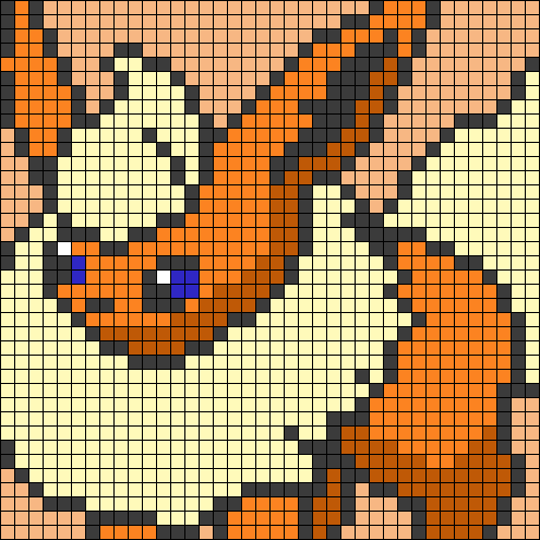 eevee pixel art template