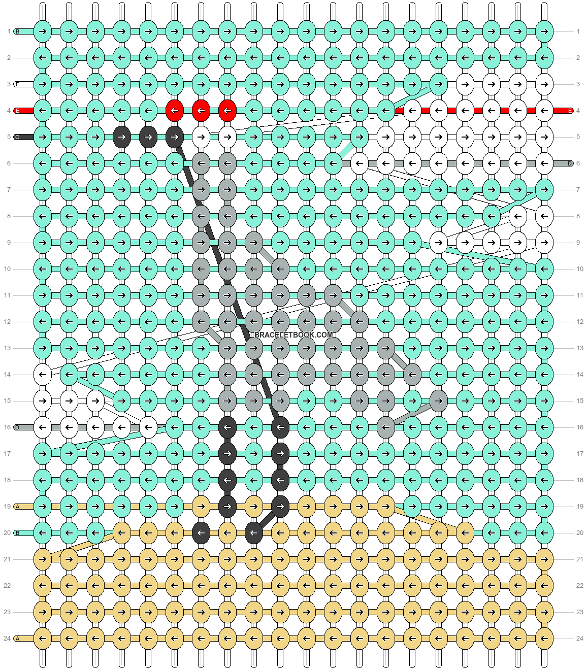 Alpha pattern #203950 | BraceletBook