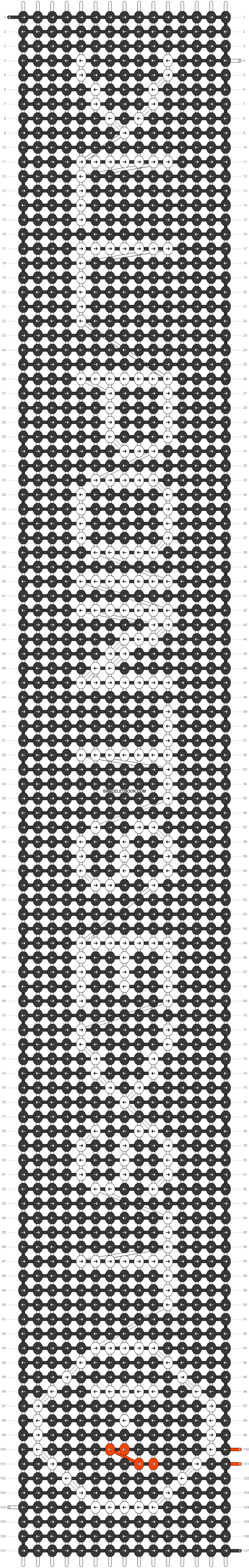 Alpha pattern #203994 | BraceletBook