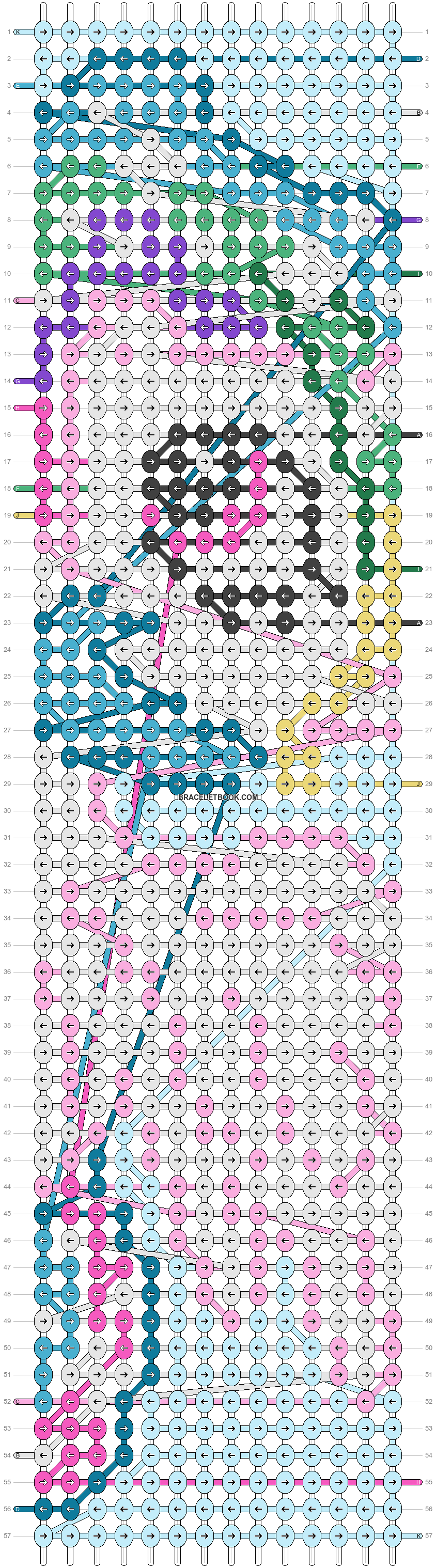 Alpha pattern #204034 | BraceletBook