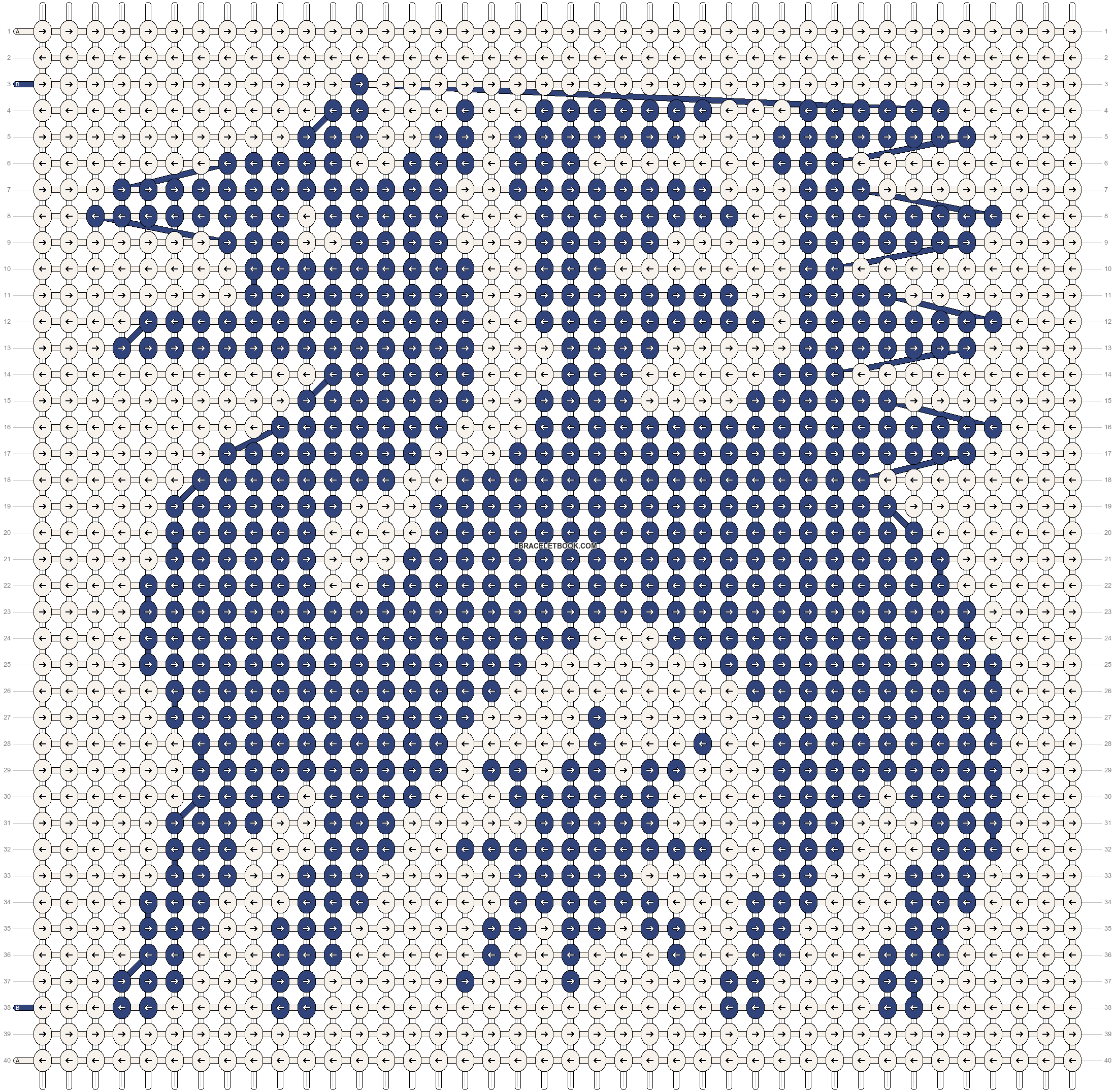 Alpha pattern #204132 | BraceletBook