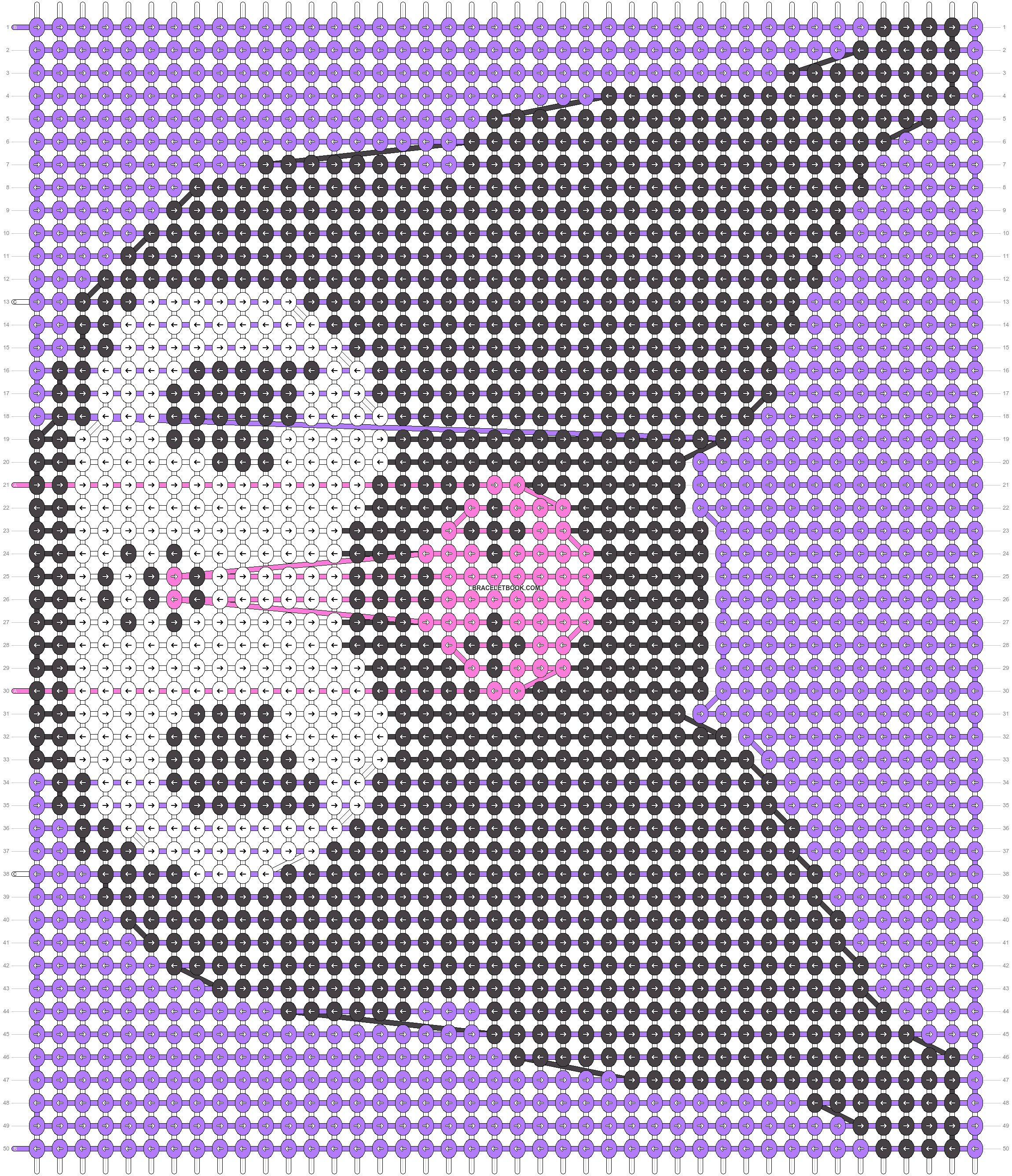 Alpha pattern #204140 | BraceletBook