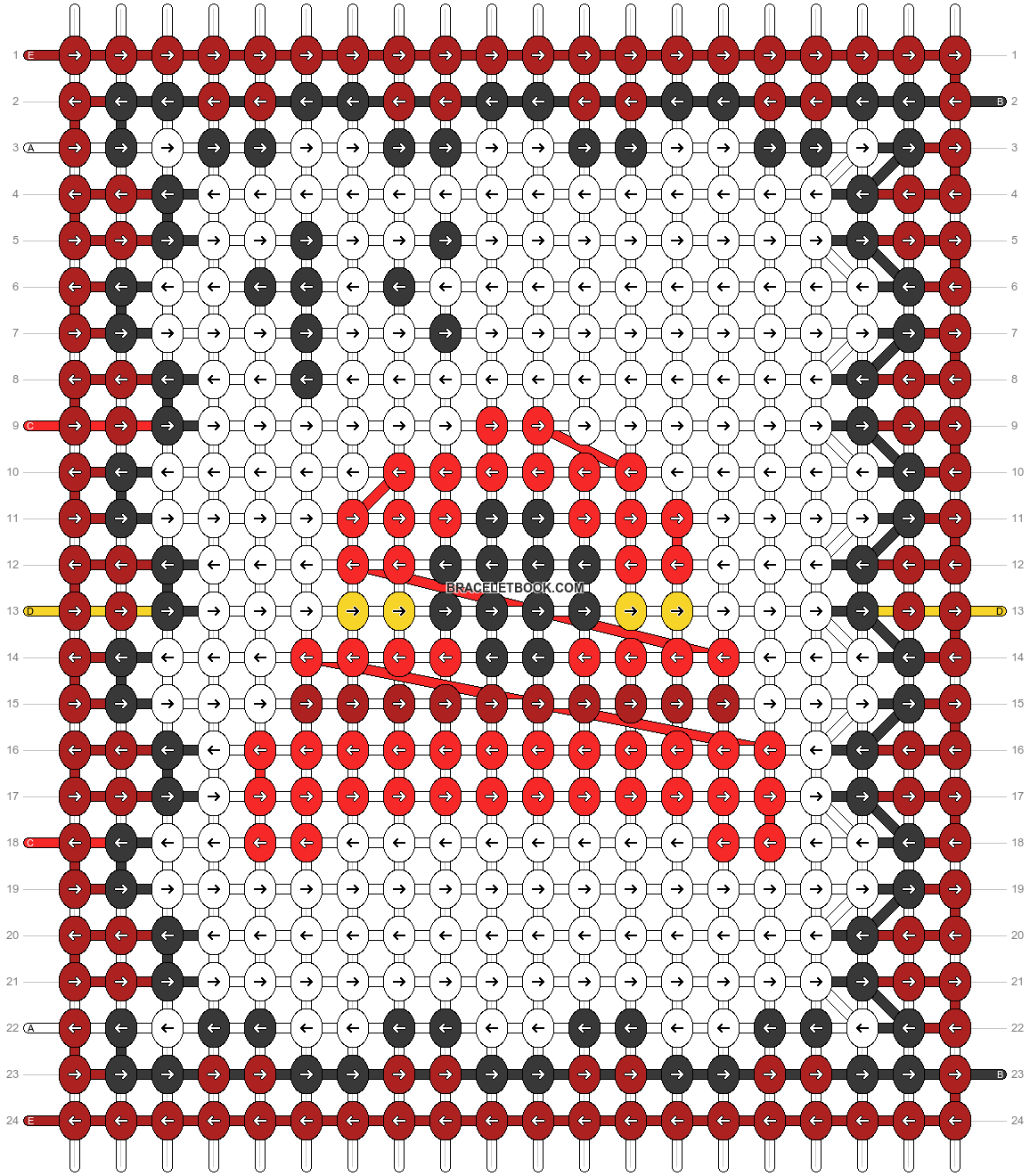 Alpha pattern #204357 | BraceletBook