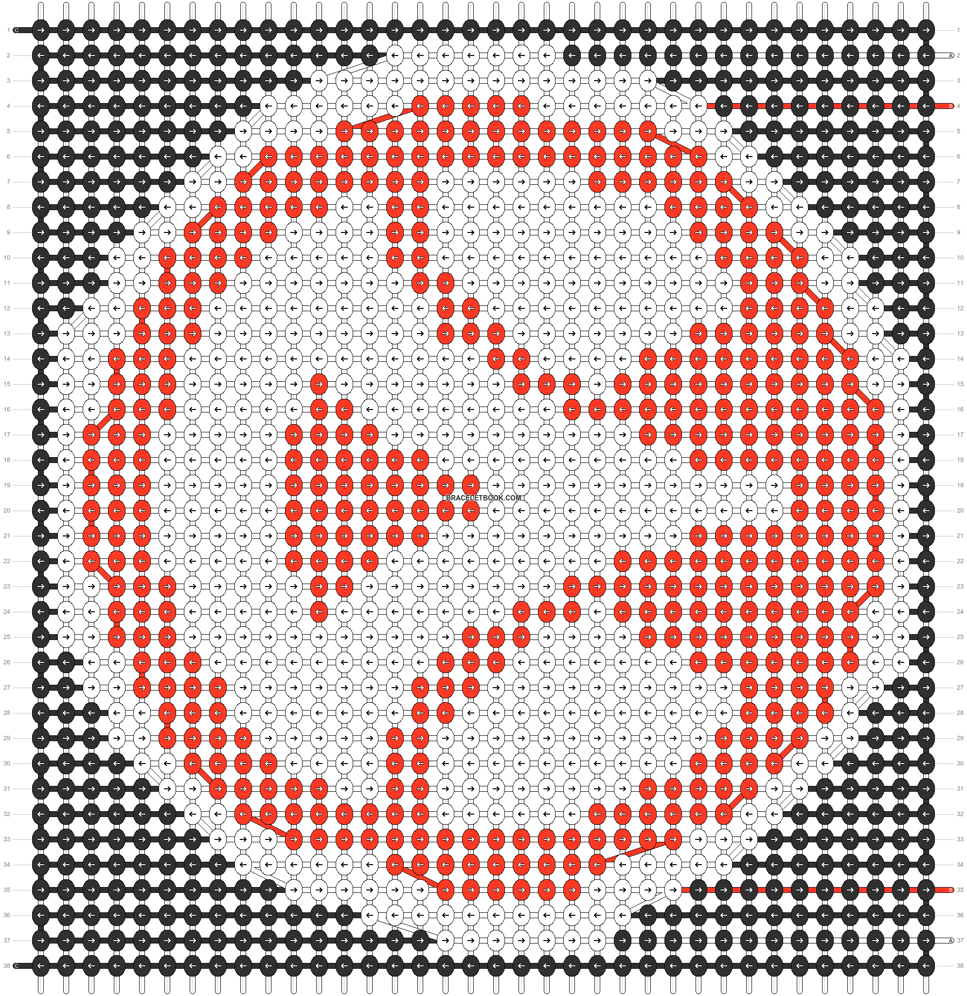 Alpha pattern #204402 | BraceletBook