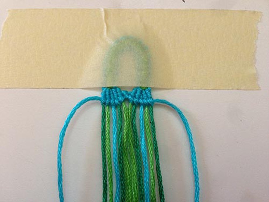 Variegated double block bracelet tutorial | BraceletBook