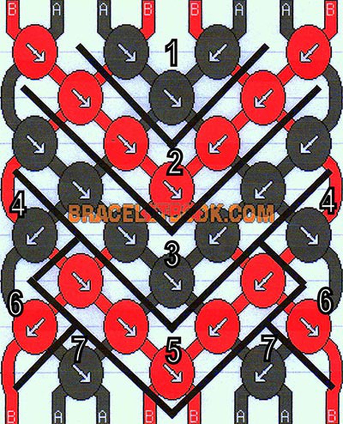 Knotting in Sections tutorial | BraceletBook