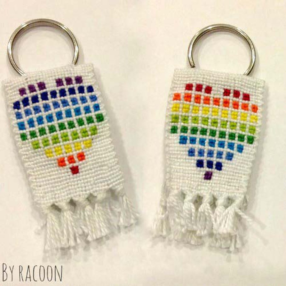 Double sided keychain tutorial | BraceletBook