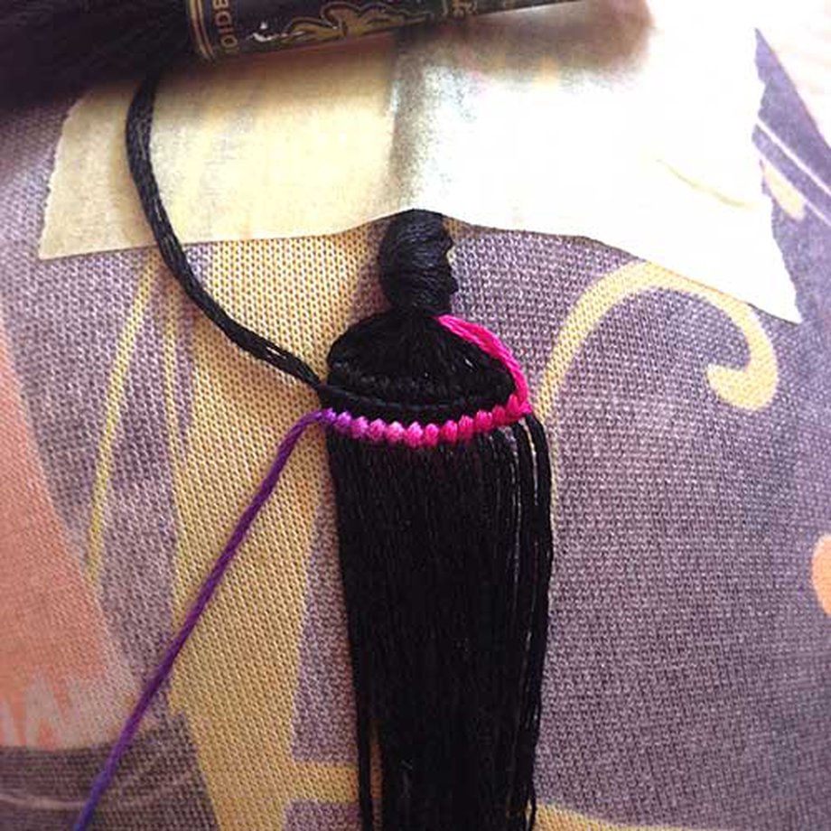 Double wave variegated alpha bracelet tutorial | BraceletBook