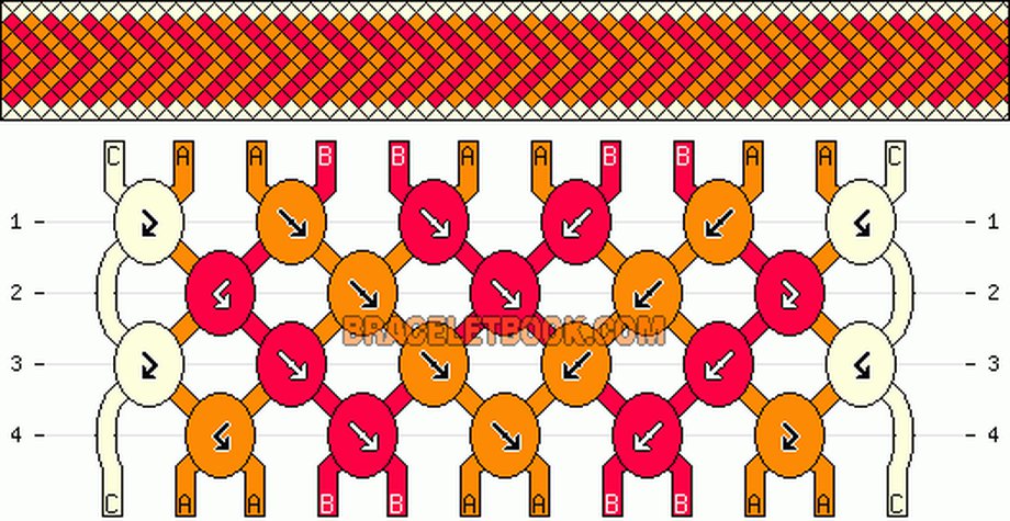 Bordered Chevron tutorial | BraceletBook