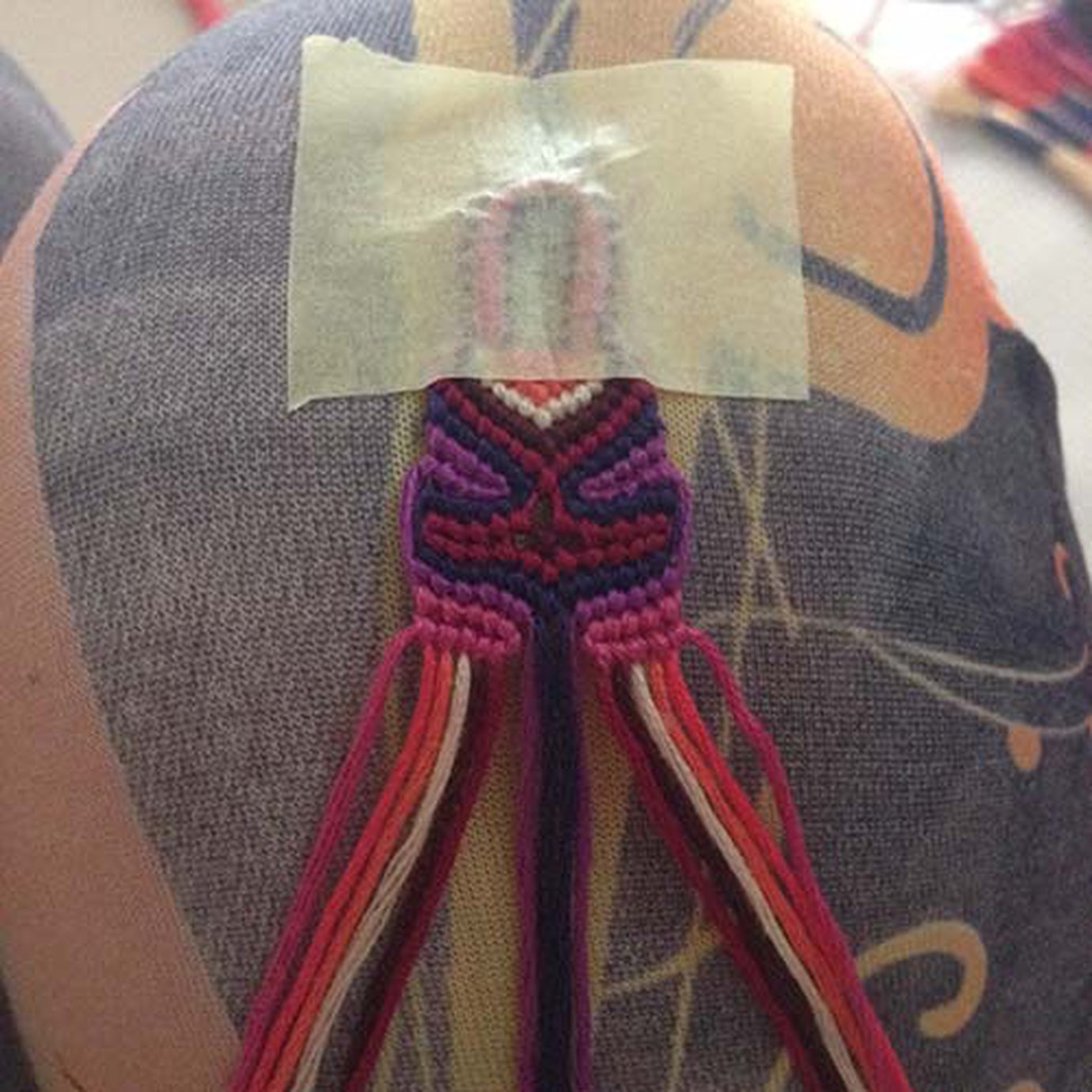 Double wave variegated tutorial | BraceletBook