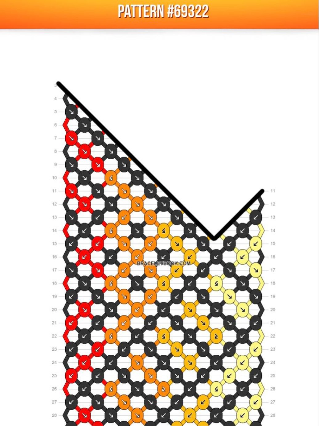 Diagonal Loop Tutorial tutorial | BraceletBook