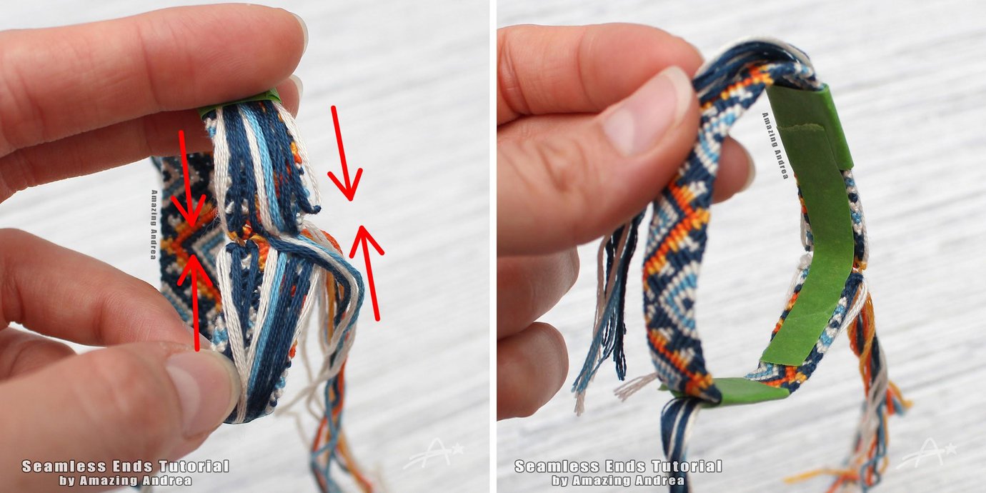 Seamless Ends Friendship Bracelet Tutorial tutorial | BraceletBook