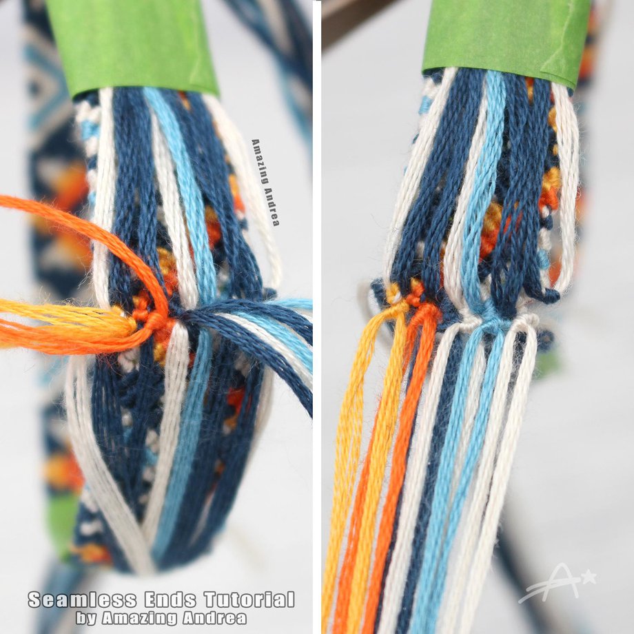Seamless Ends Friendship Bracelet Tutorial tutorial | BraceletBook