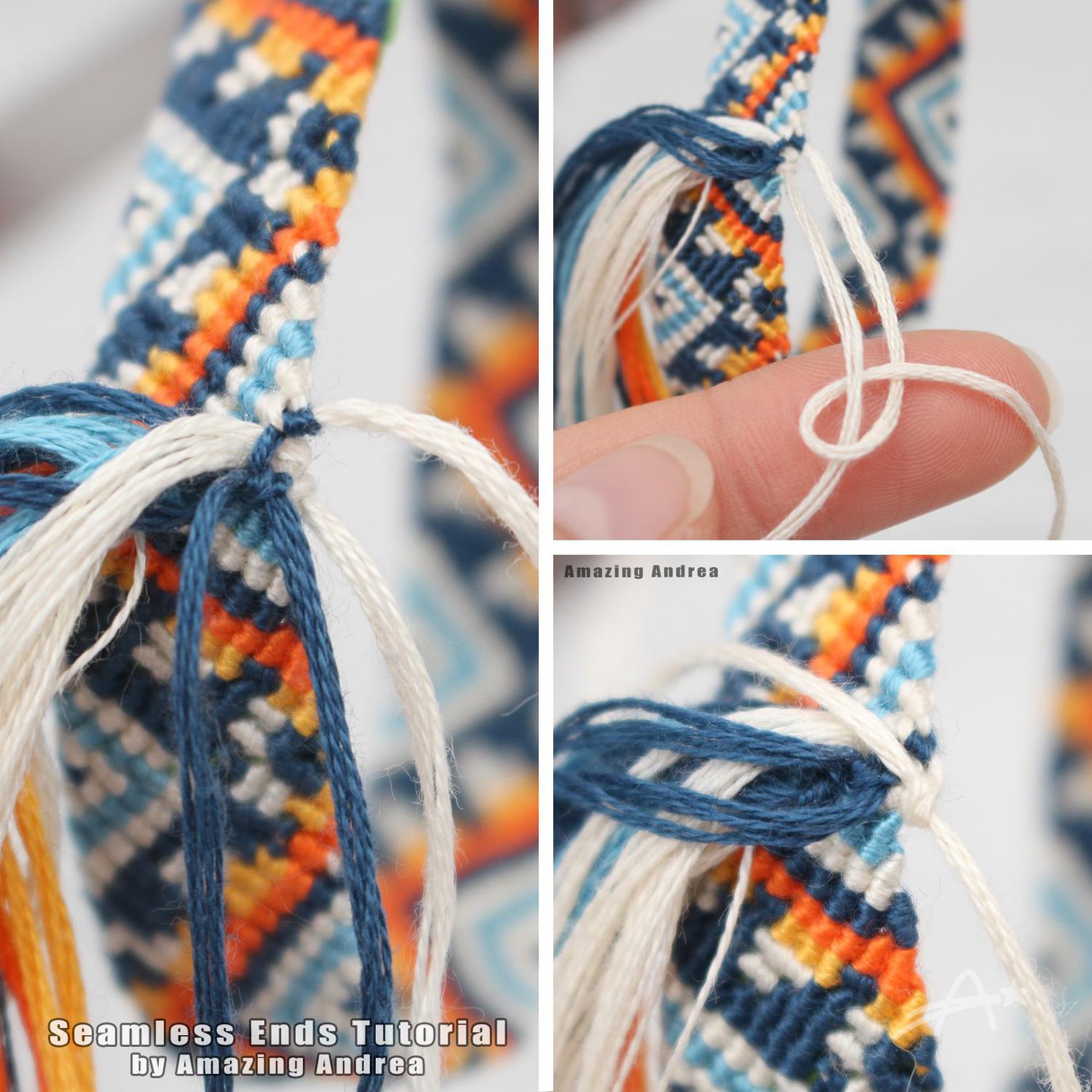Seamless Ends Friendship Bracelet Tutorial tutorial | BraceletBook