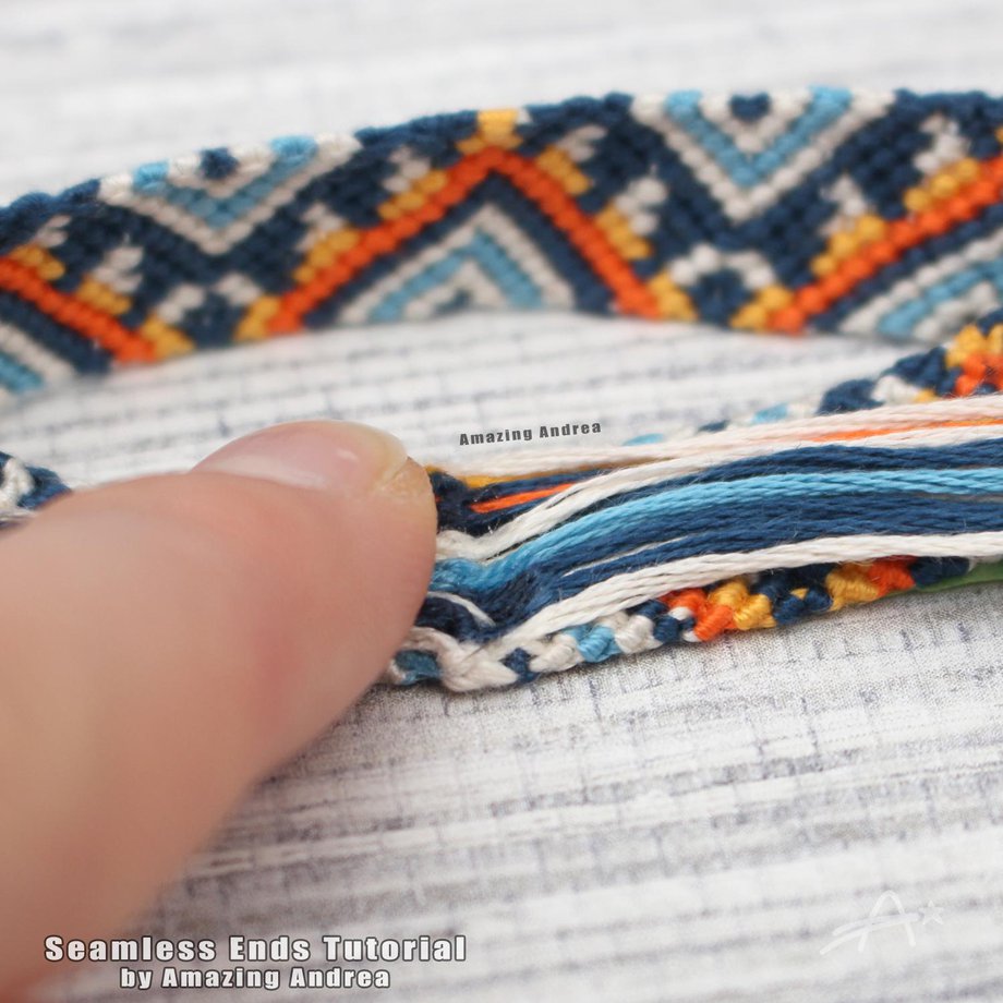 Seamless Ends Friendship Bracelet Tutorial tutorial | BraceletBook
