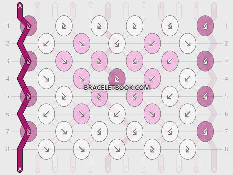 How to calculate string length in a normal pattern tutorial | BraceletBook