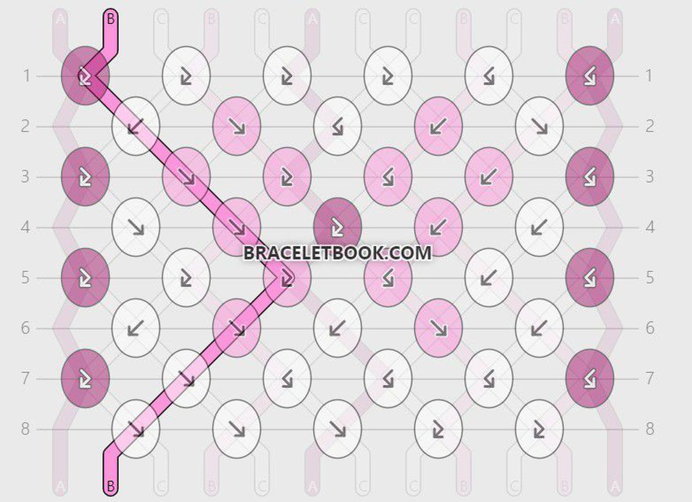 How to calculate string length in a normal pattern tutorial | BraceletBook