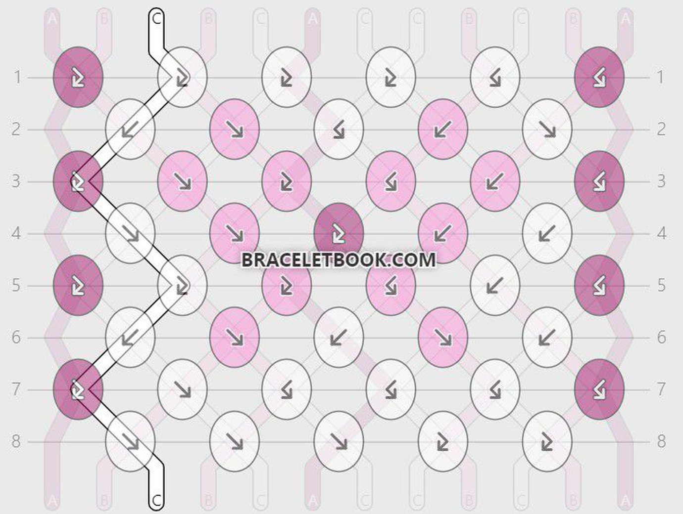 How to calculate string length in a normal pattern tutorial | BraceletBook