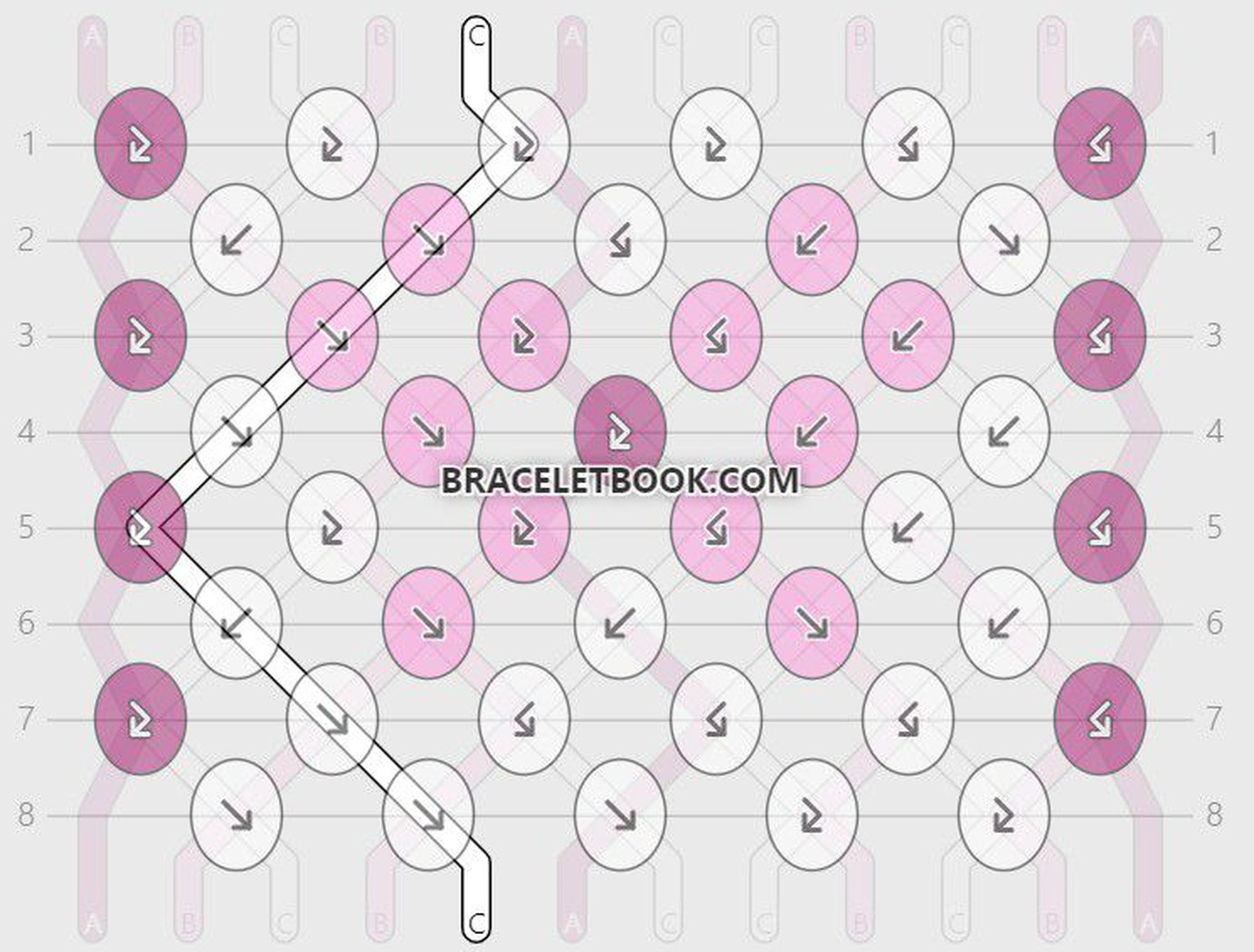 How to calculate string length in a normal pattern tutorial | BraceletBook