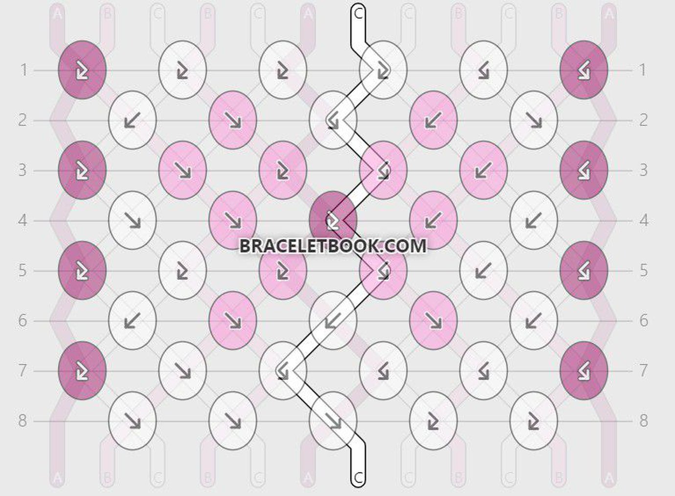 How to calculate string length in a normal pattern tutorial | BraceletBook
