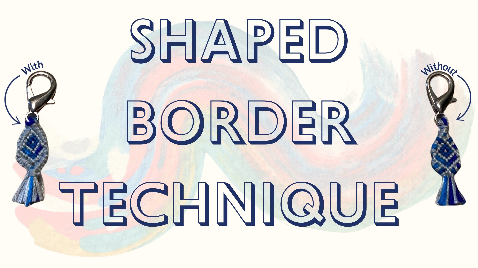 Shaped Border Technique tutorial | BraceletBook