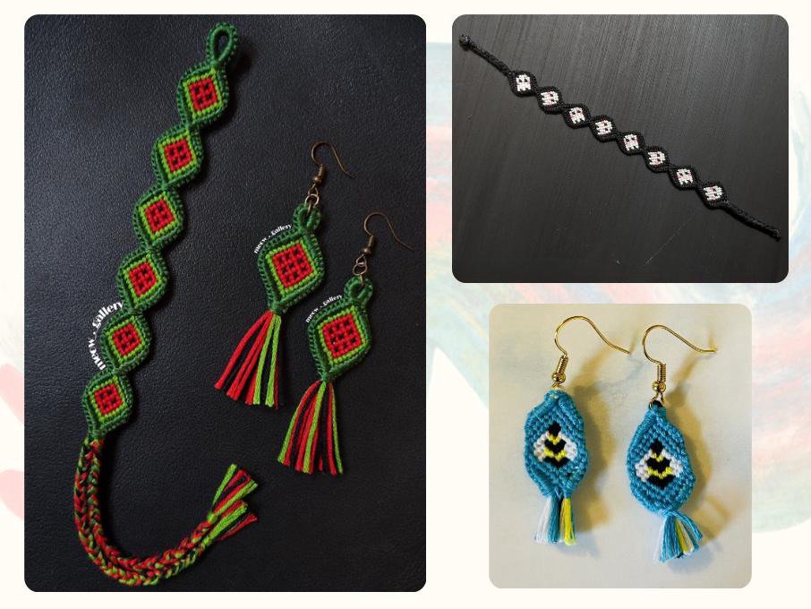 Shaped Border Technique tutorial | BraceletBook