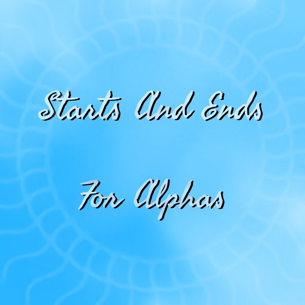 Starts And Ends For Alphas tutorial | BraceletBook